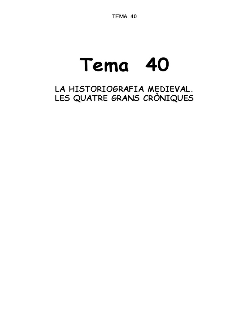 40 - Tema 40 | PDF