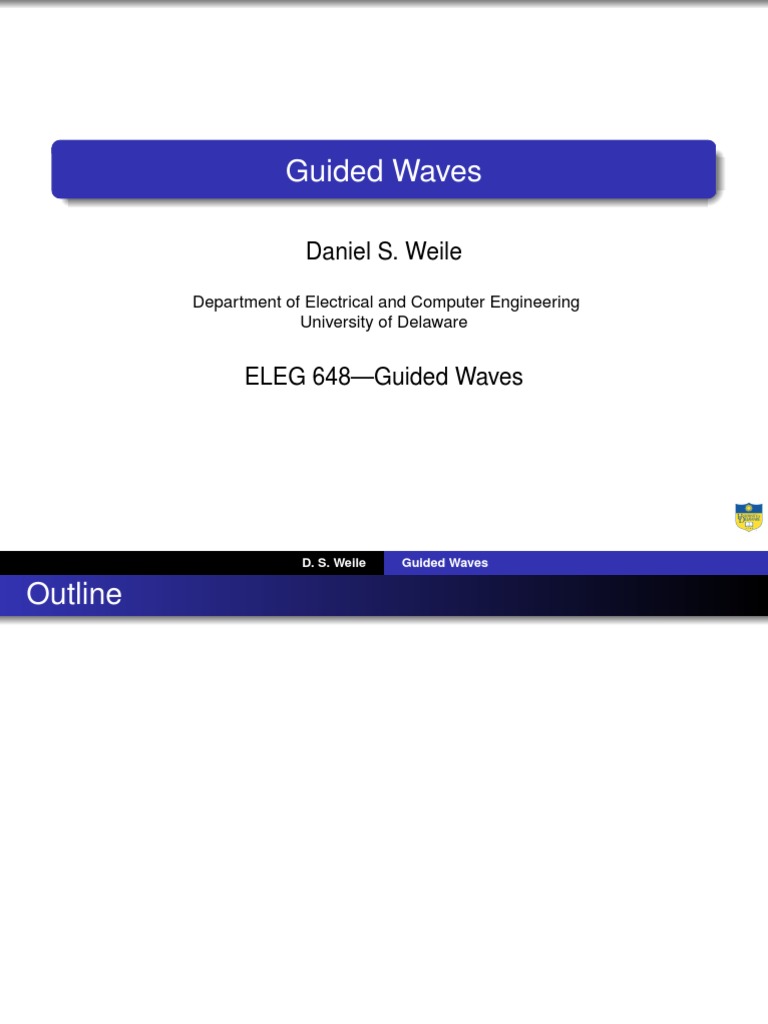 Guided Waves | PDF | Waveguide | Wavelength