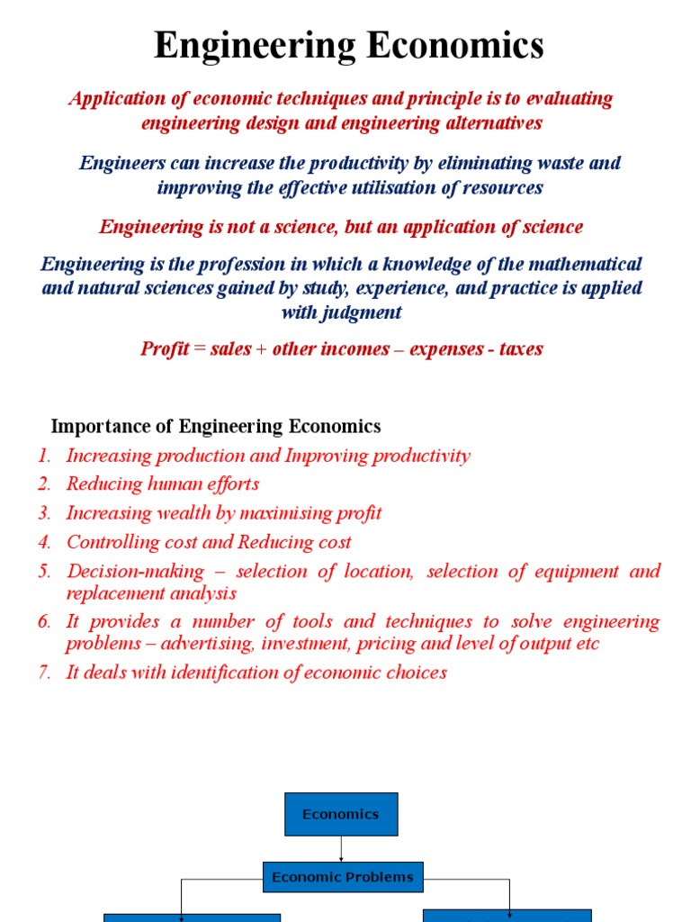 Engineering Economics | PDF | Economics | Engineering