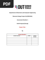 Final Year Project Proposal Template v1.5 | PDF | Feasibility Study ...
