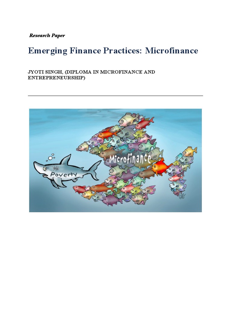 Research Paper Microfinance | PDF | Microfinance | Securitization
