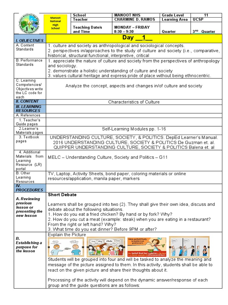 DLP Ucsp M3 | PDF | Learning | Relativism