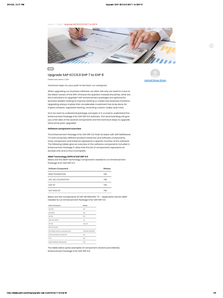 Upgrade SAP ECC6.0 EHP 7 To EHP 8 | PDF | Databases | User (Computing)
