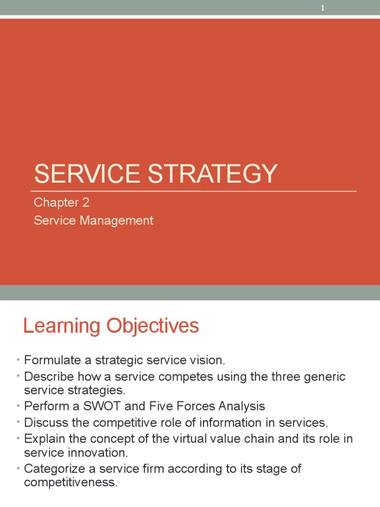 ch2 Service Strategy (No A) | PDF | Internet Of Things | Banks