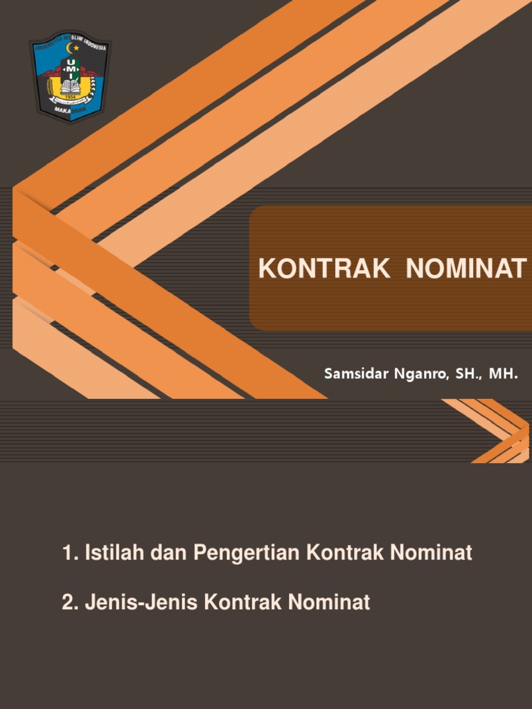 Kontrak Nominat | PDF