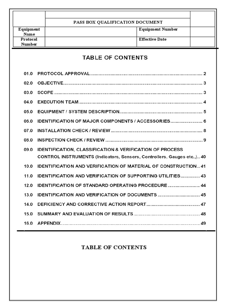Pass Box Qualification Report | PDF | Verification And Validation ...