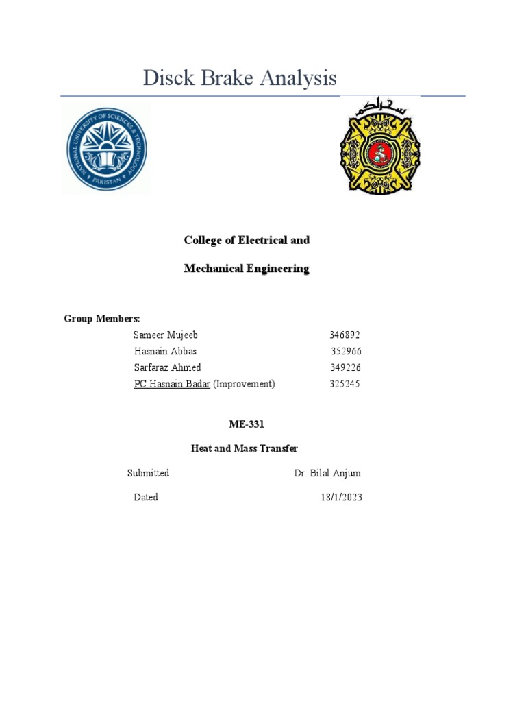 HMT Project | PDF | Heat | Brake HMT Project | PDF | Heat | Brake