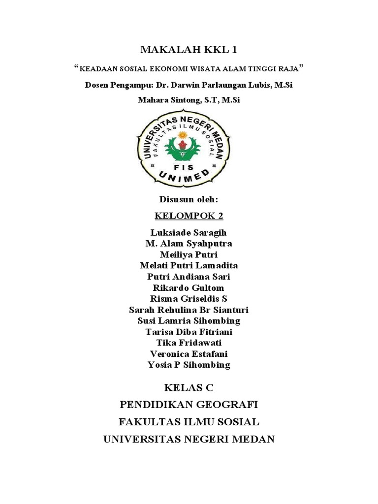 Makalah - Kelompok 2 - KKL 1 - Geo C'19 | PDF