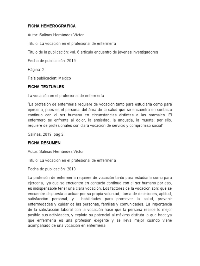 Ficha Hemerografica | PDF