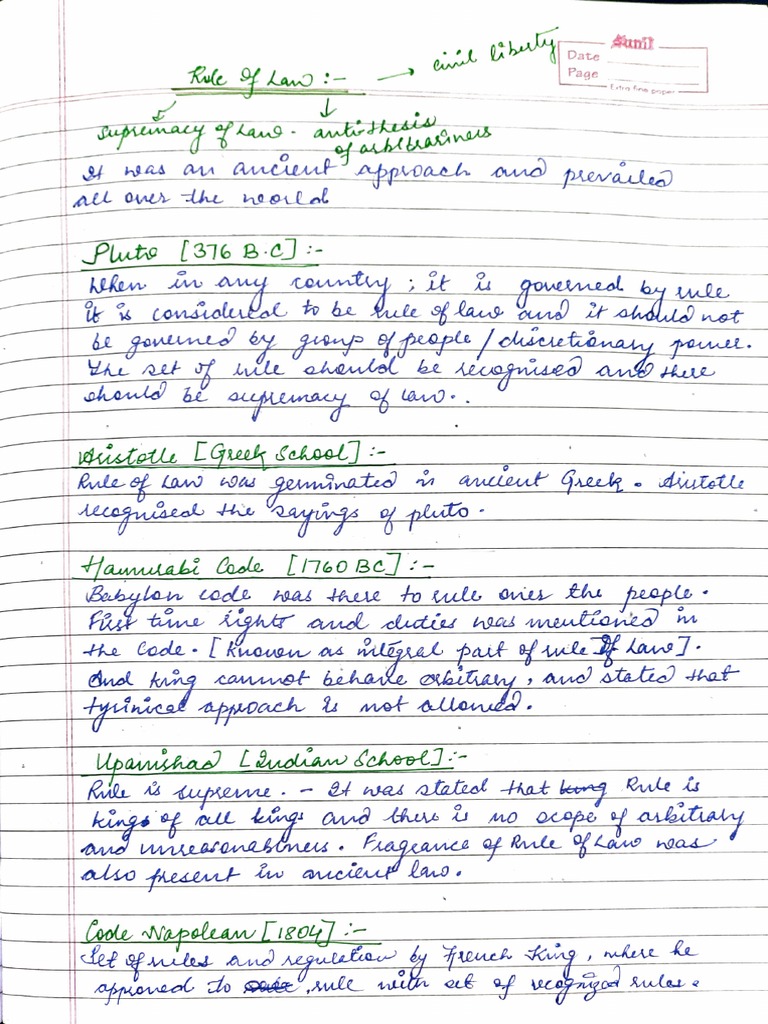 Rule of Law - Admin Law | PDF