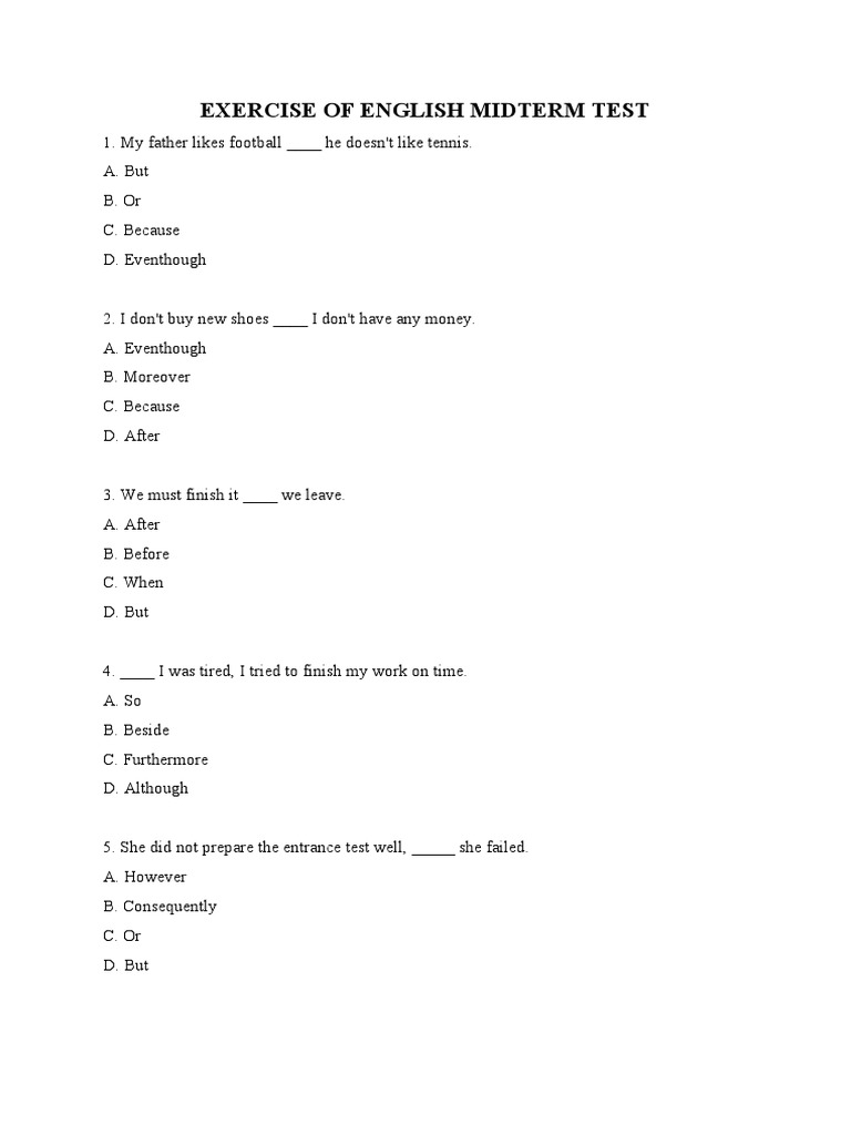 Exercise Grade 2 | PDF