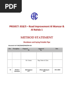 Method Statement For HDPE Pipe Work | PDF | Pipe (Fluid Conveyance ...