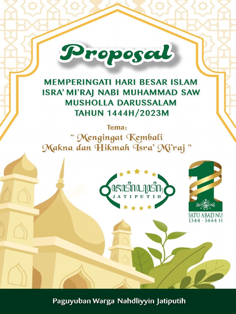 Proposal Isro' Mi'roj 2023 | PDF
