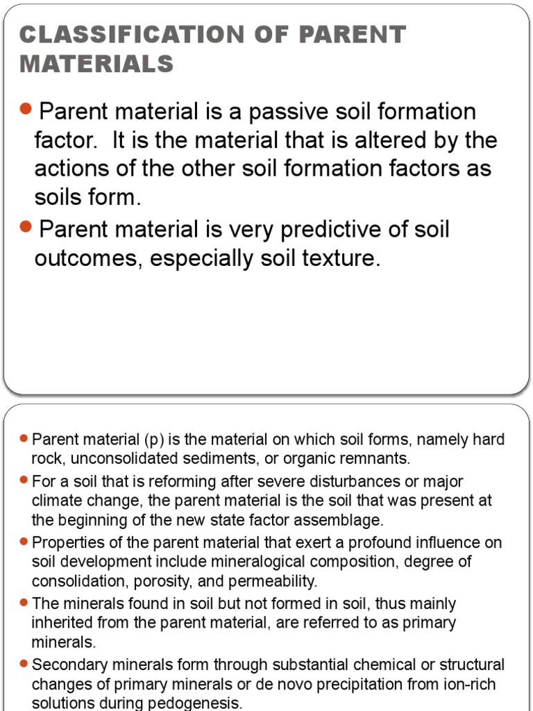 Parent Material | PDF | Soil | Deposition (Geology)