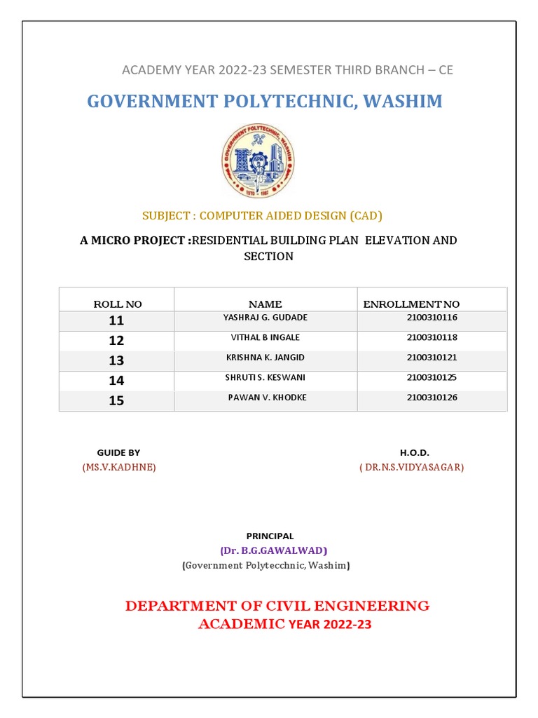 CAD Residential Building Project | PDF | Art | Science & Mathematics