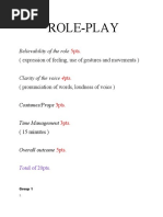 Rubrics For Roleplaying | PDF | Role Playing