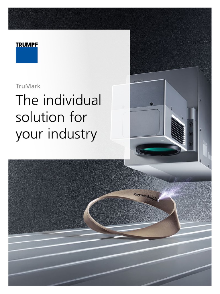 TRUMPF Marking Laser Brochure | PDF | Laser | Physical Sciences