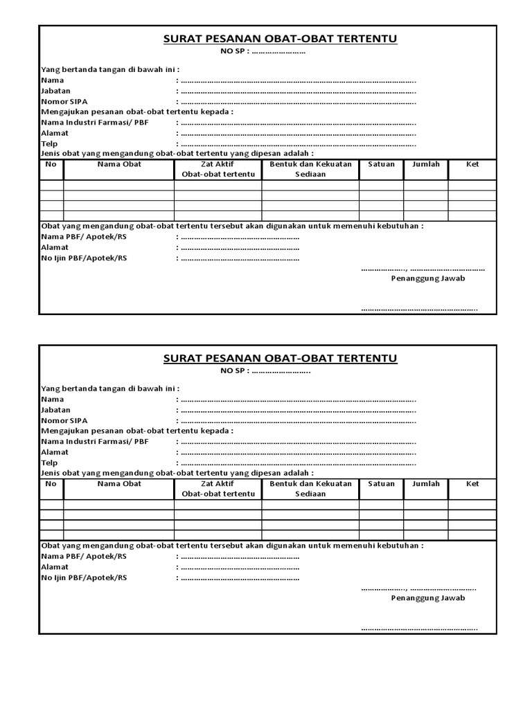 Format SP Oot Penjualan | PDF