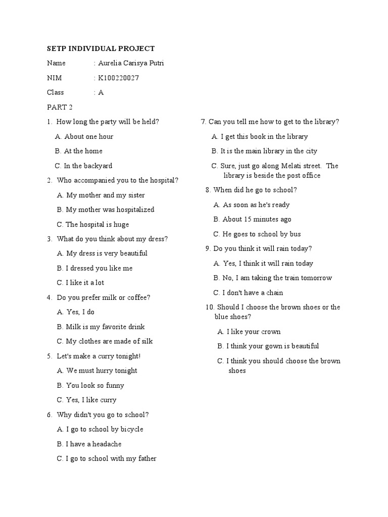 Setp Individual Project Part 2 | PDF