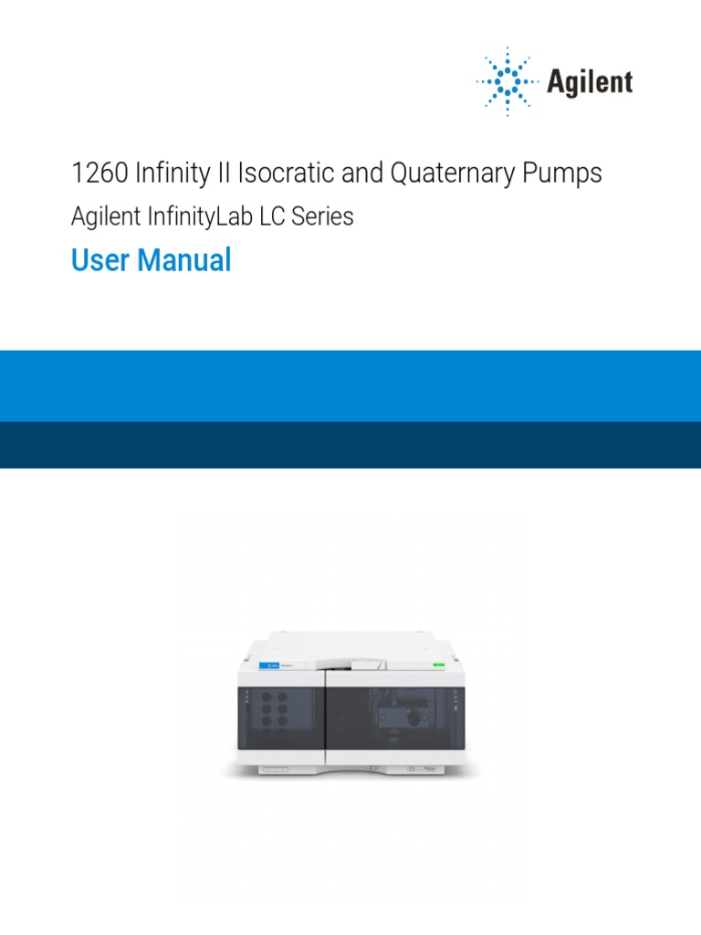 User Manual: 1260 Infinity II Isocratic and Quaternary Pumps | PDF ...