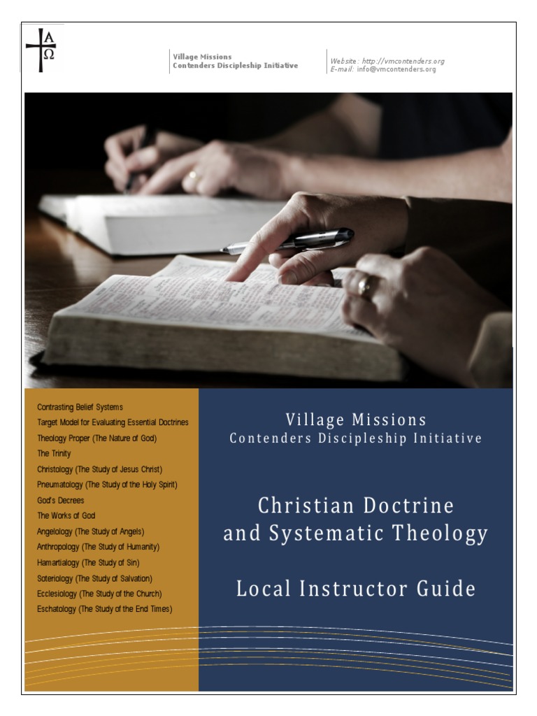 Christian Doctrine and Systematic Theology Local Instructor Guide | PDF ...
