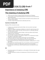 Cre Complete Notes Grade 7 | PDF | Paul The Apostle | Moses