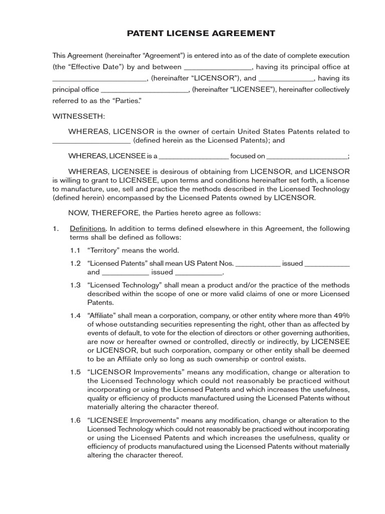 Patent Drafting Agreement PDF | PDF | License | Royalty Payment