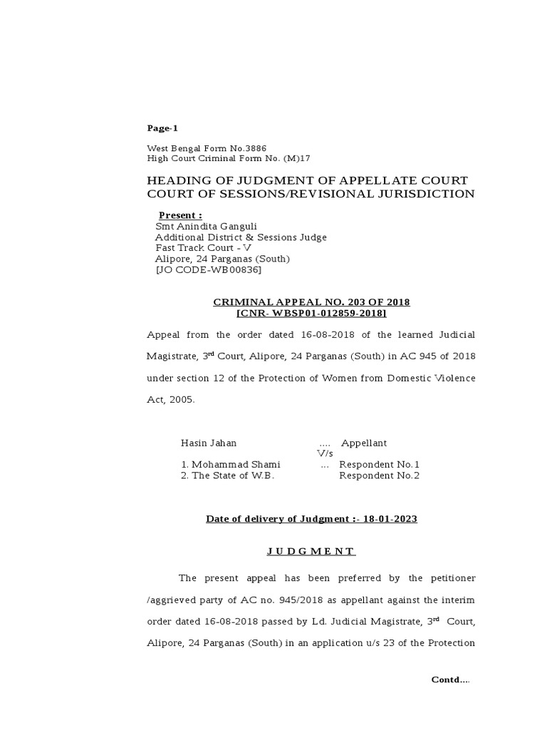 Domestic Violence Appeal Order Analyzed | PDF | Marriage | Appeal