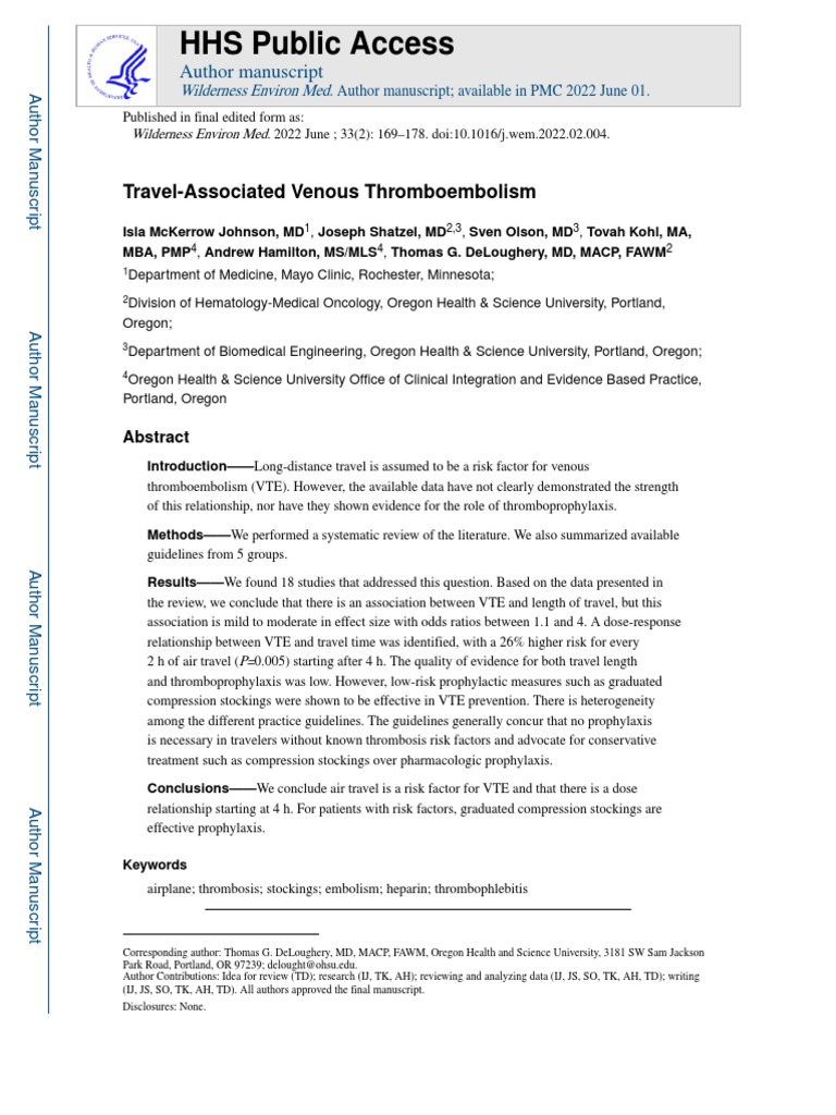 DVT Journal | PDF | Thrombosis | Clinical Medicine