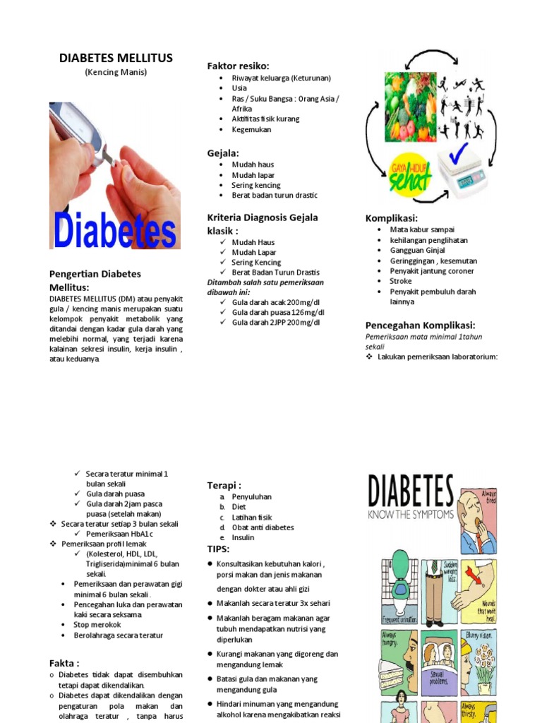 Diabetes Mellitus: Faktor Resiko | PDF