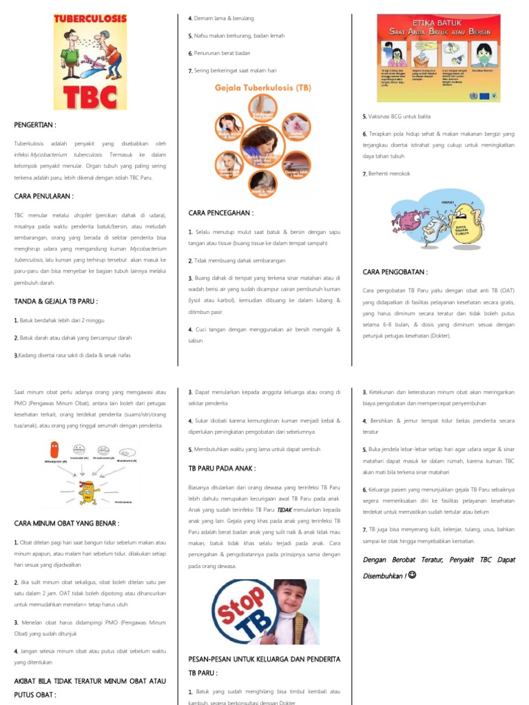 Leaflet TB Paru | PDF
