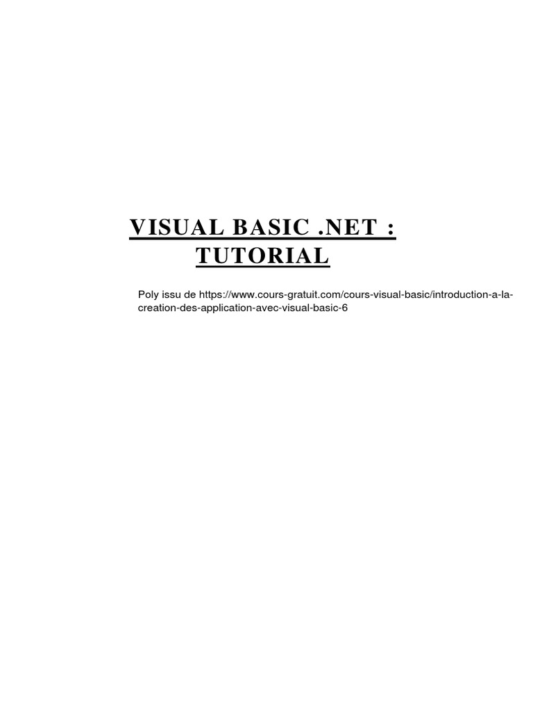 Cours 1 | PDF | Structure de contrôle | Variable (informatique)