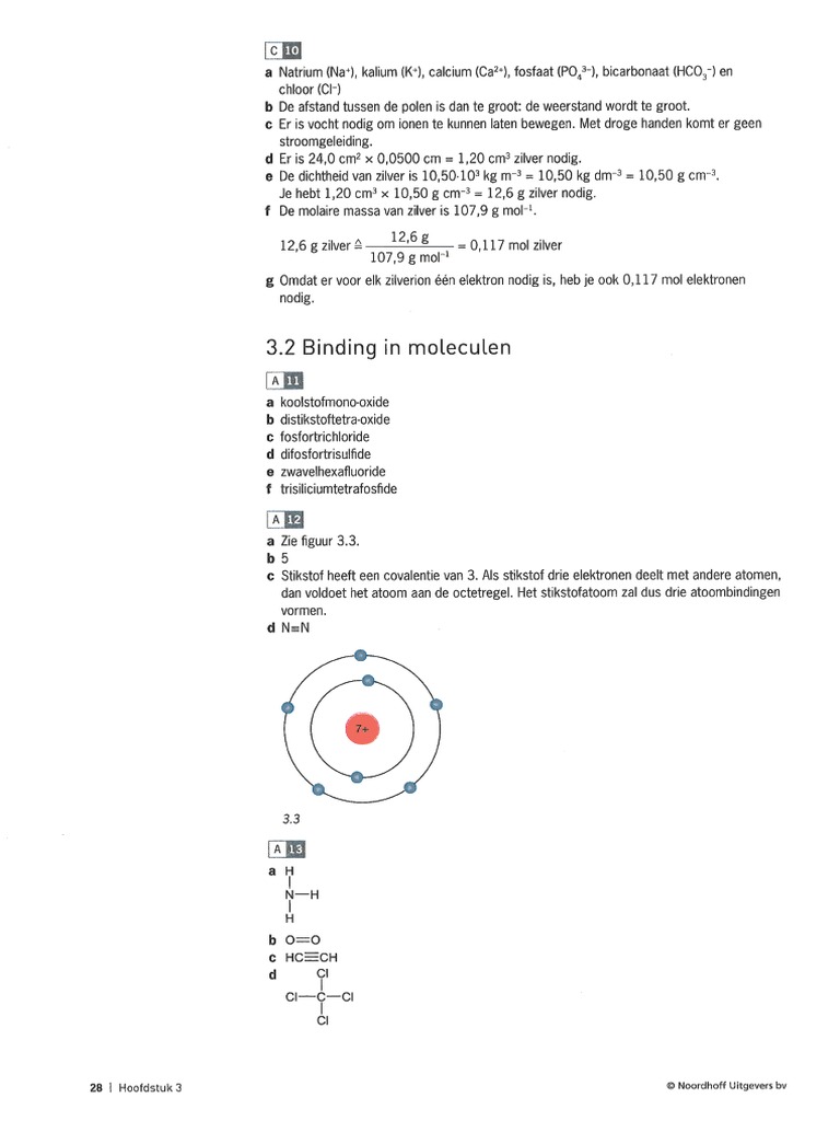 Chemie Overal 4 VWO - 5e Editie UITWERKINGEN Voor Overstappers 5H Naar 5V | PDF