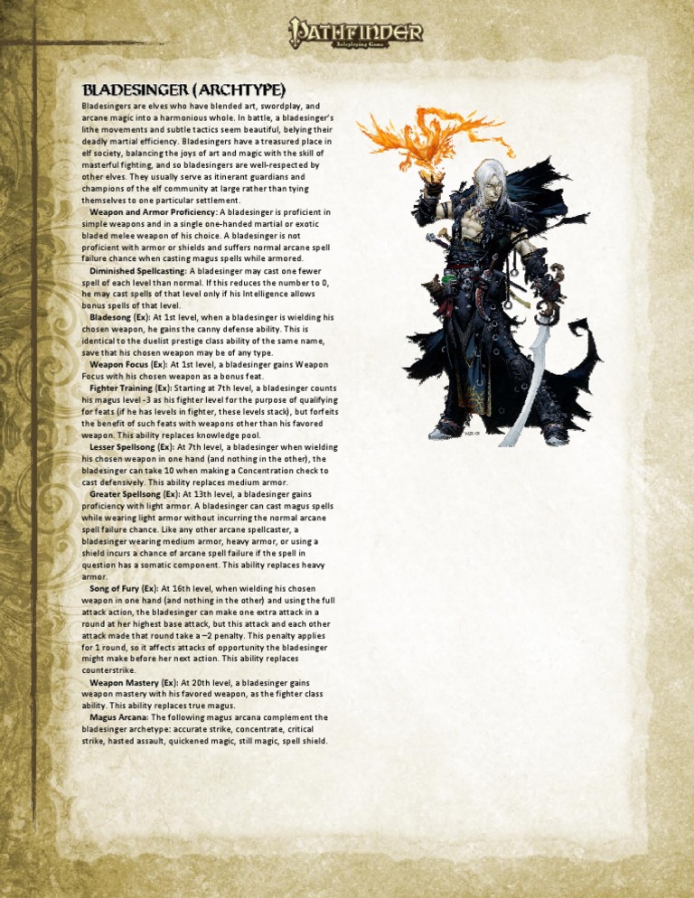 Blade Singer | PDF | Fantasy Role Playing Games | Fantasy