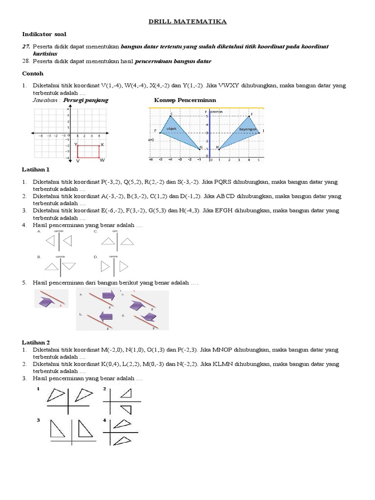 Soal Pencerminan | PDF