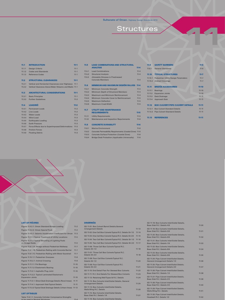 Structures: Highway Design Standards 2010 | PDF | Concrete | Beam ...