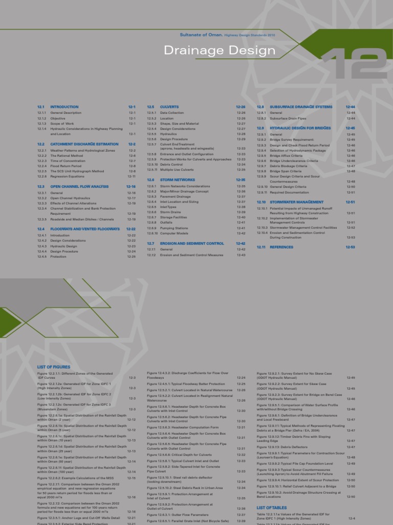 Drainage Design | PDF | Flood | Stream