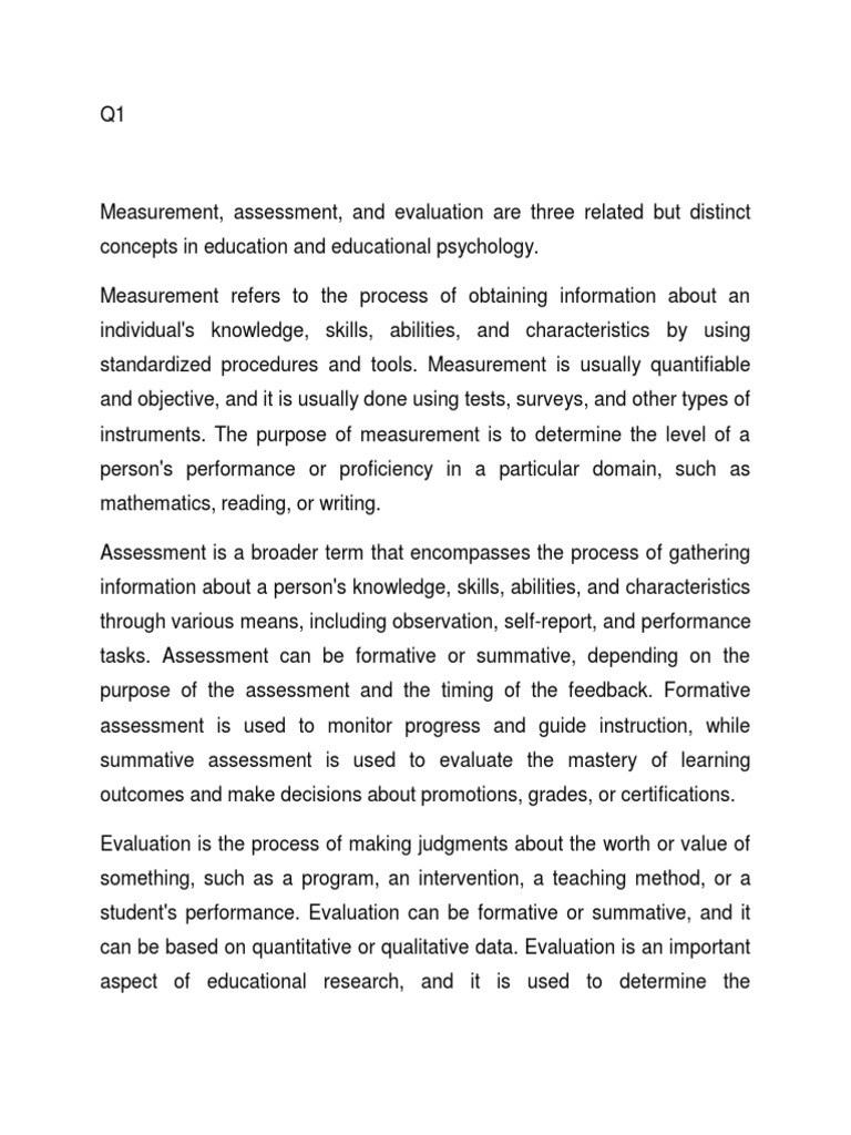 Aiou File Pdf Educational Assessment Multiple Choice