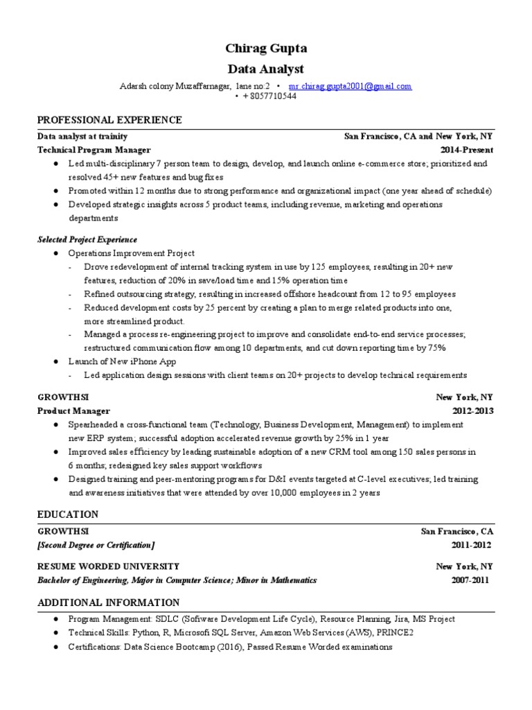Technical Program Manager | PDF | Computer Science | Business