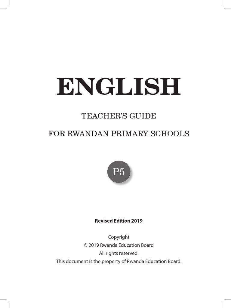 English P5 TG | Download Free PDF | Educational Assessment | Learning