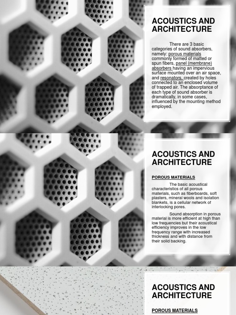 Acoustics and Architecture | PDF | Acoustics | Materials