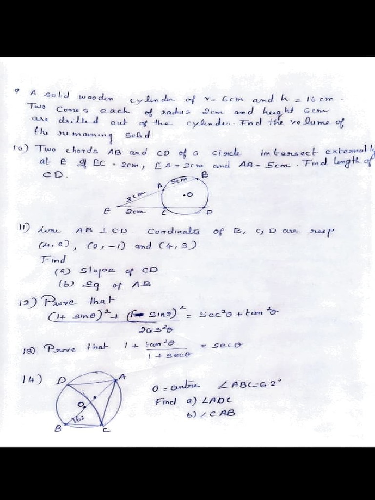 Important Maths Questions for ICSE Class 10 | PDF