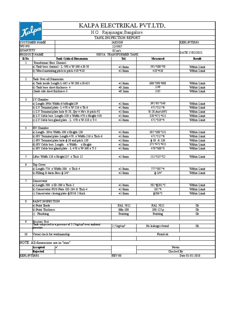 Kalpa Electrikal PVT - LTD,: H.O: Rajajinagar, Bangalore | PDF ...