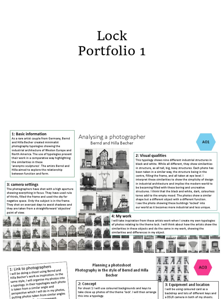 Lock Portfolio 1 Pdf Pdf Imaging Vision
