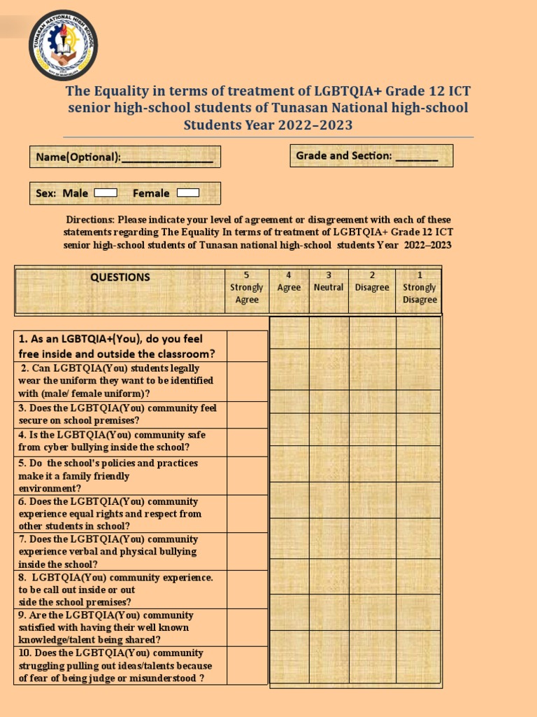 Questionaire PR2.0 | PDF