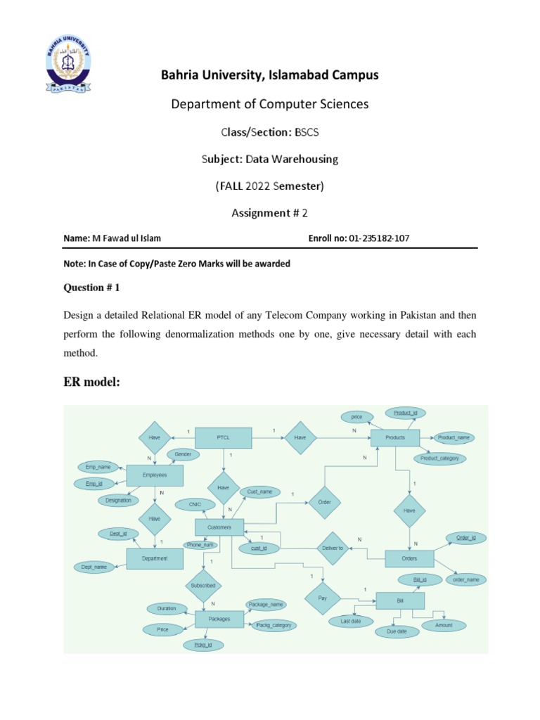 Bahria University, Islamabad Campus: Department of Computer Sciences | PDF | Information Science ...