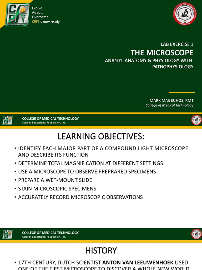Lab Exercise 1 - The Microscope | PDF | Microscope | Materials Science