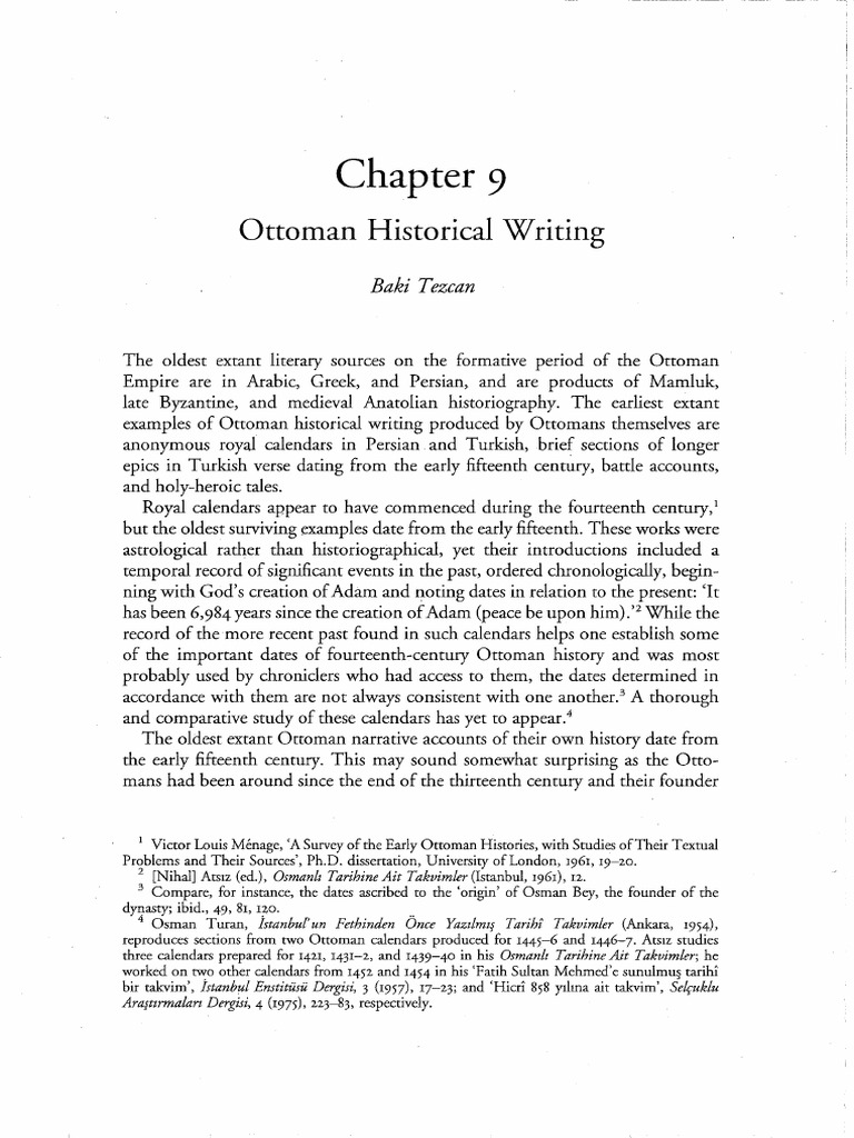Teczan, Ottoman Historical Writing | PDF