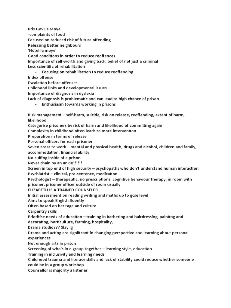 Prison Governer La Moye | PDF