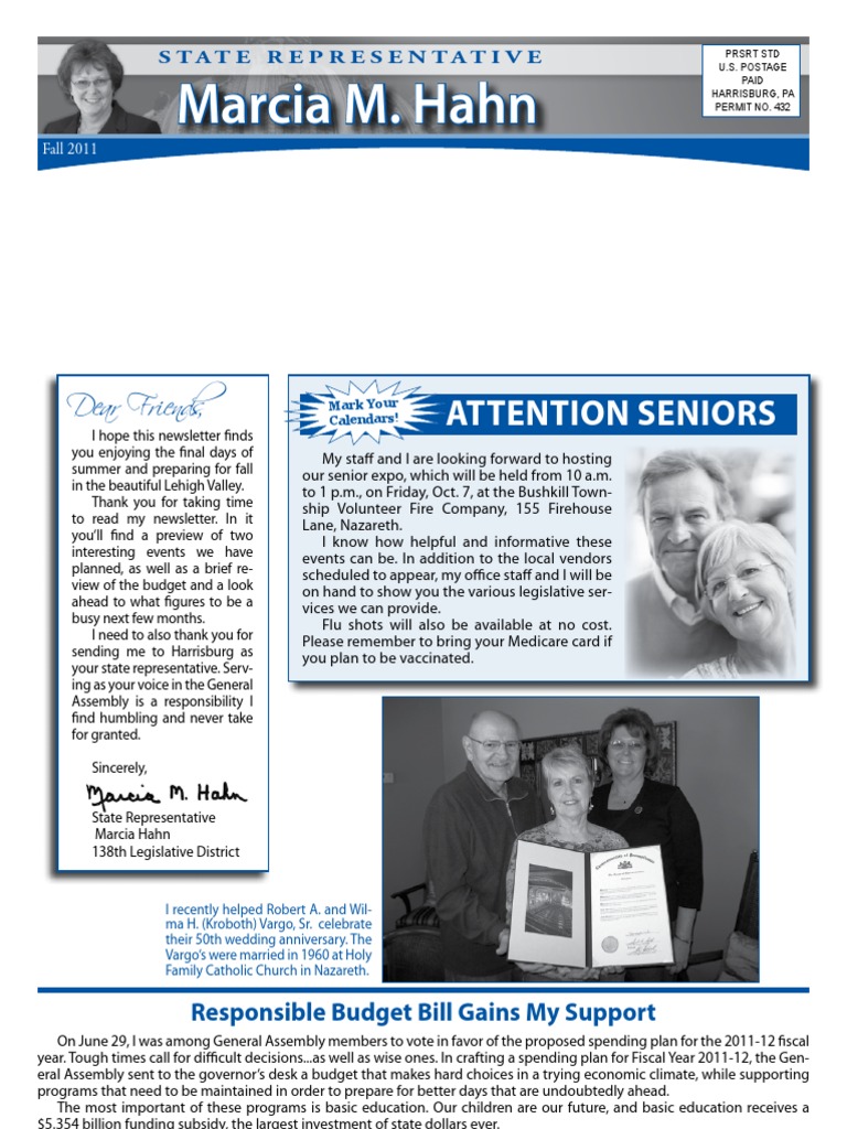 Marcia M. Hahn: Attention Seniors | PDF | Social Security (United ...
